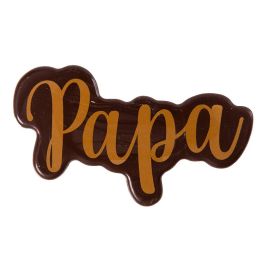 Papa letters van chocolade